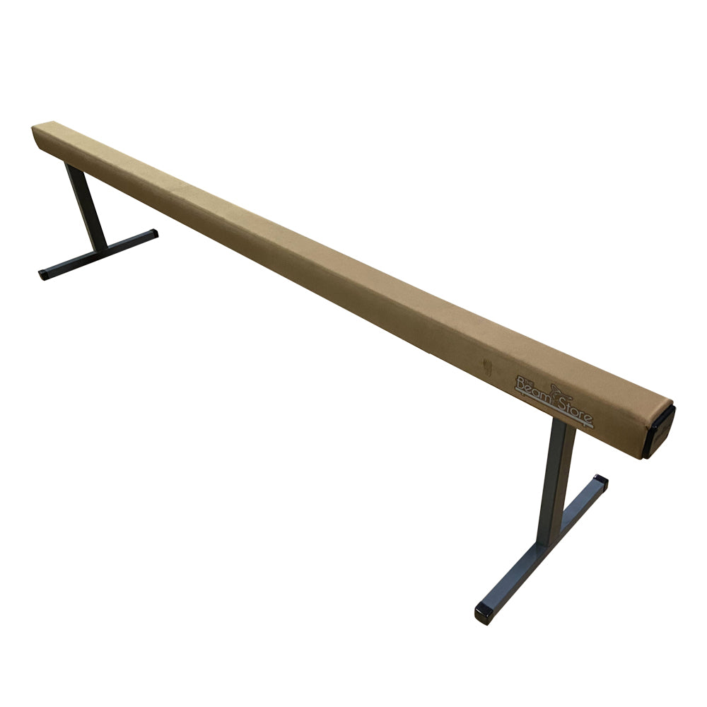 8ft Pro Series Suede Gymnastics Balance Beam with Raised Metal Legs ...